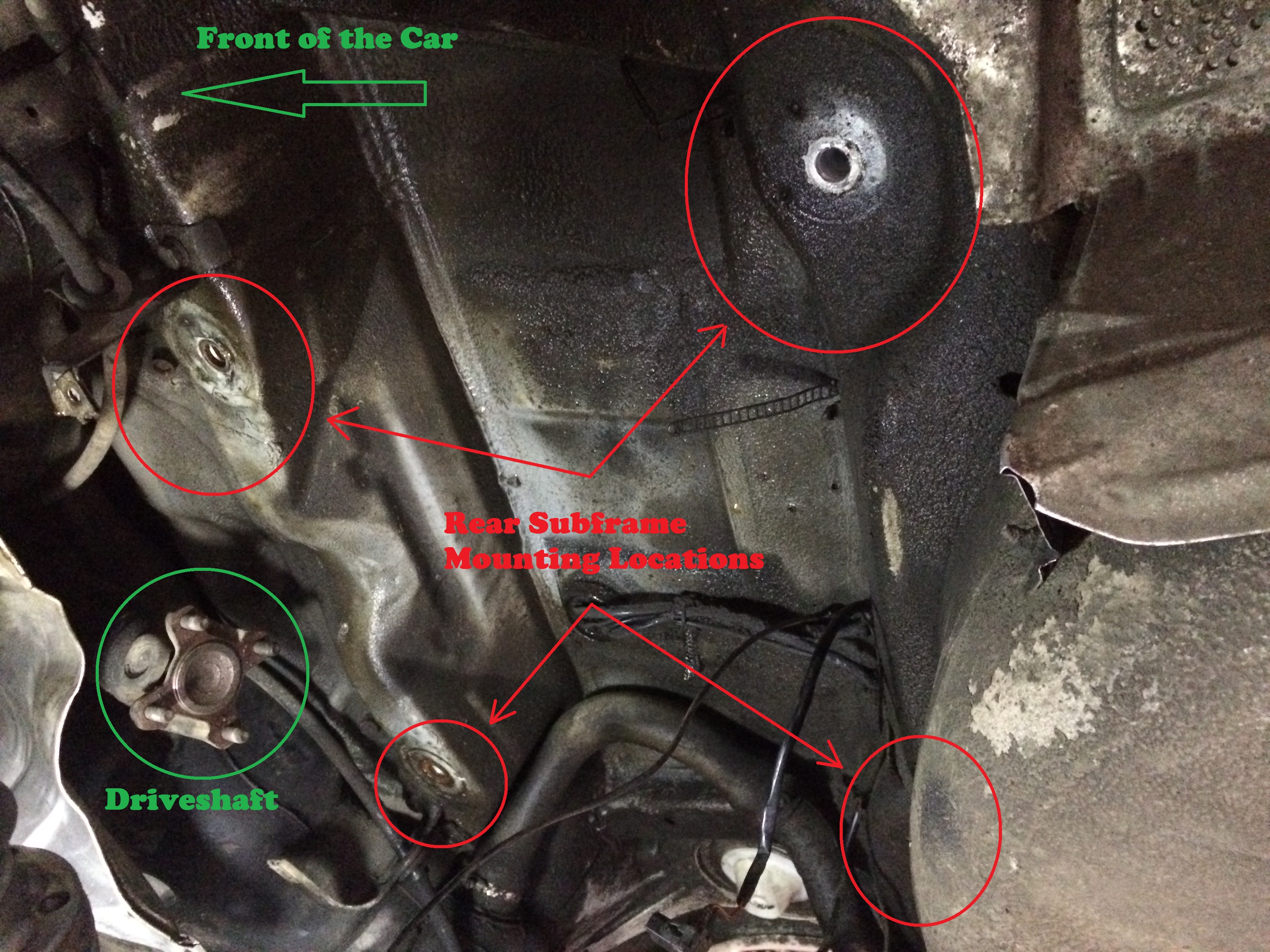Chassis rear subframe reinforcement in the BMW E36 – Brent Ford Racing